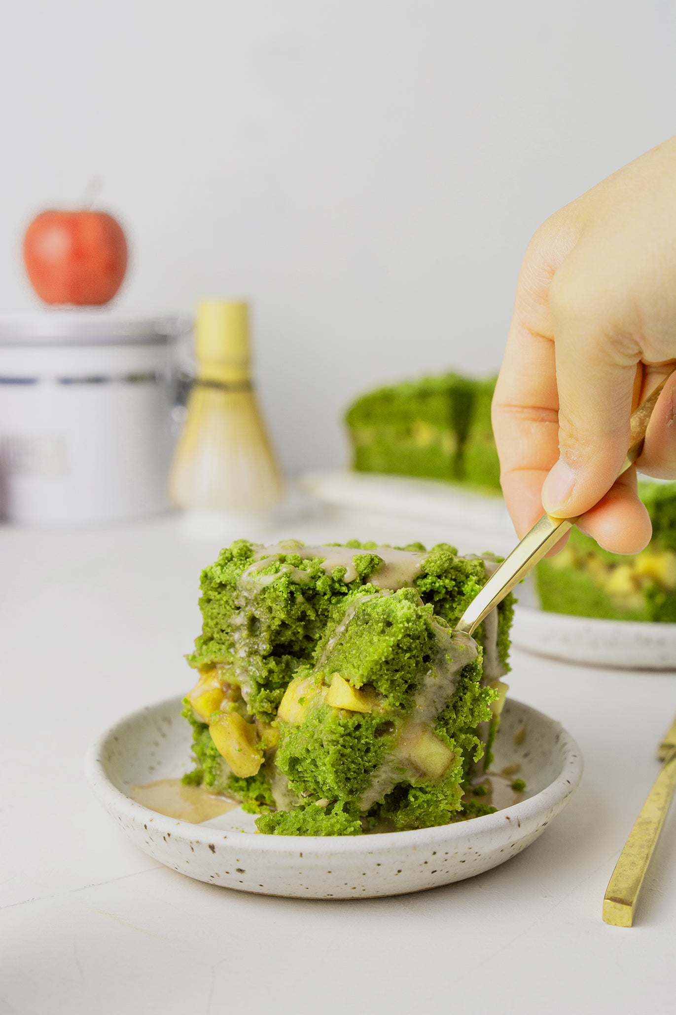 Matcha Apple Cake recipe (intermediate) – Whisk Premium Matcha